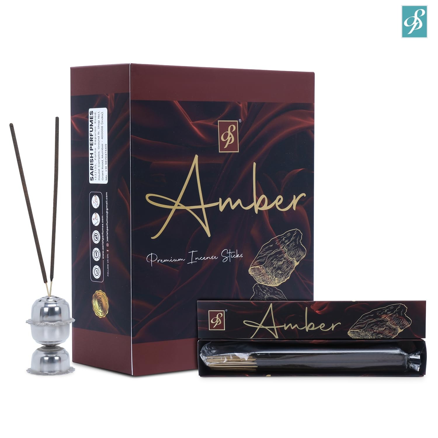 Amber Oud Incense Sticks - Aslihan Fragrance World